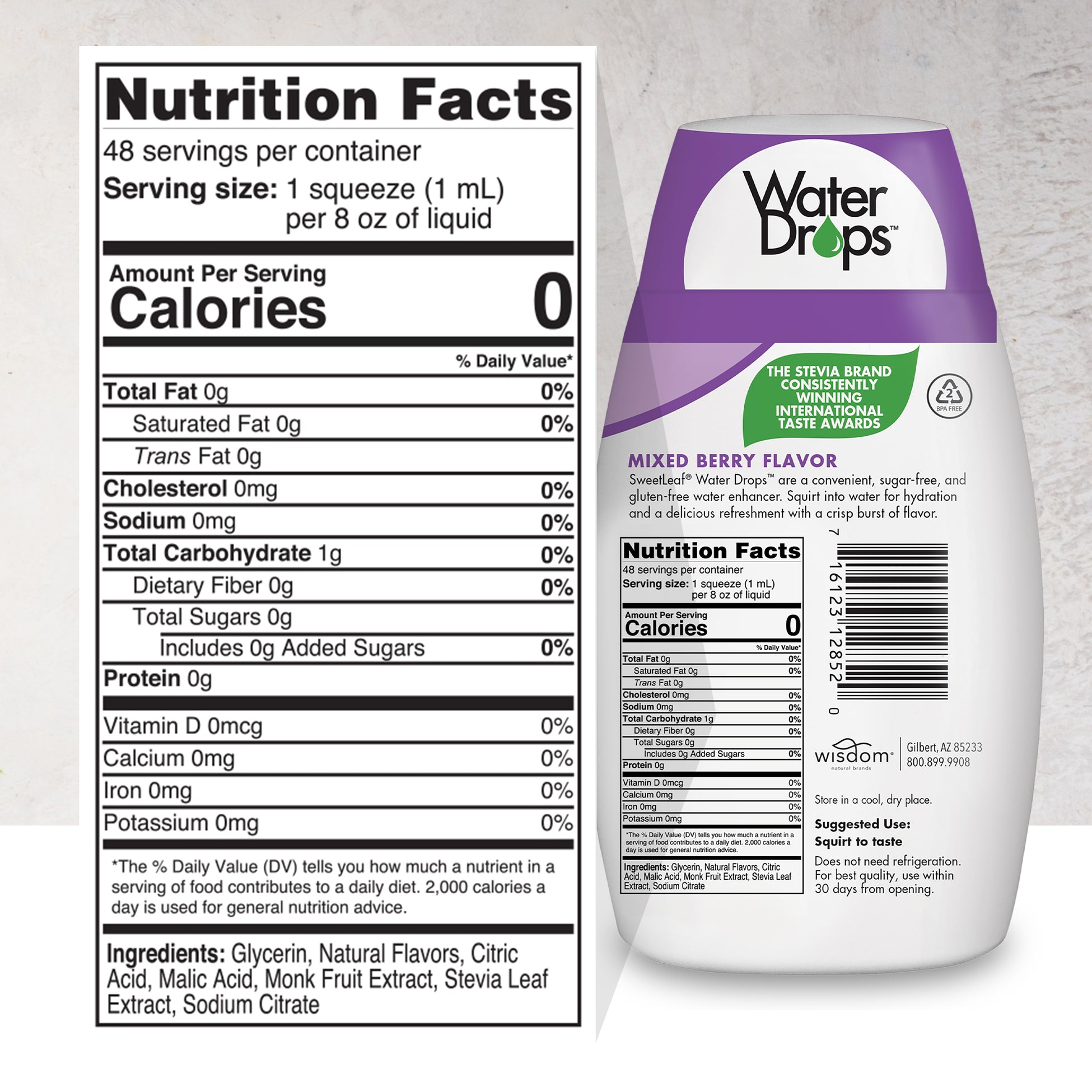 Mixed Berry Water Drops®, 1.62 oz – SweetLeaf®